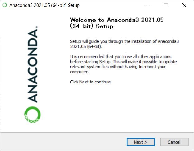 anacondaとvisual studio codeでpythonの環境構築（fwindows）｜TANALIB